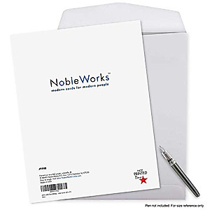 NobleWorks - 1 Jumbo Birthday Card with Zodiac Sign (8.5 x 11 Inch) - Astrology Birth Sign, Large Bday Greeting Card with Envelope - Libra J9448
