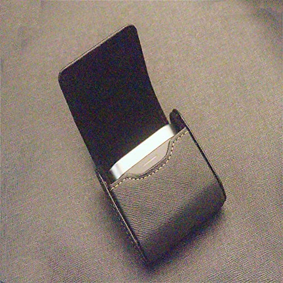 DAYJOY Elegant Leather Protective Case Cover Compatible with B&W/Bowers&Wilkins PI5 S2 /PI7 S2 Wireless Earbuds,Portable Protective Carrying Box Sleeve Storage Bag (Black)