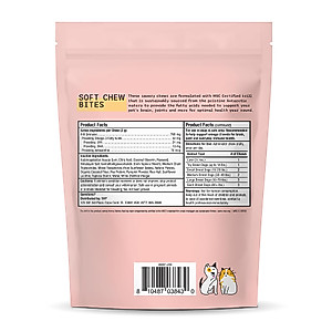 Bark & Whiskers Antarctic Krill Bites, 6.34 Oz. (180 g), 60 Chews, EPA & DHA, Supports Brain & Joint Health, Veterinarian Formulated, Non-GMO, MSC Certified, Dr. Mercola
