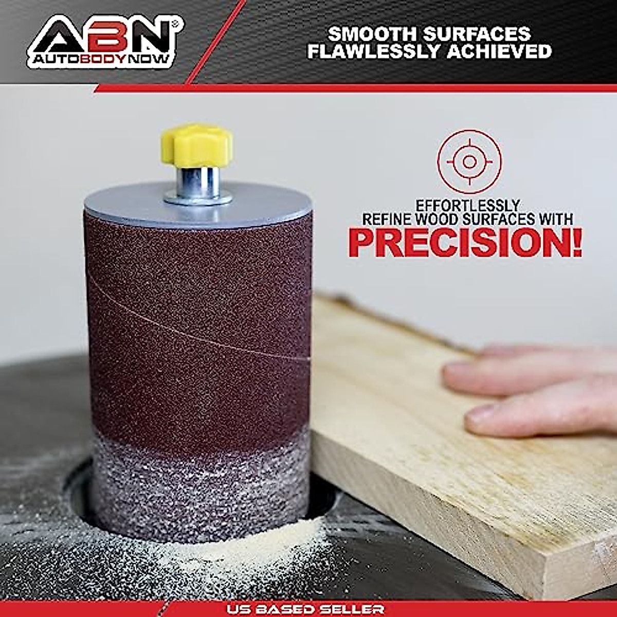 ABN Aluminum Oxide Spindle Sanding Sleeves 18-Pack – 4.5in Length, Assorted 80 120 240 Grit, 1/2in to 3in Sandpaper