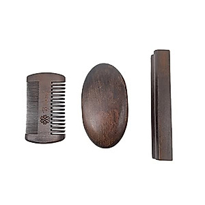 ZP Natural Beard Grooming Kit For Men - European Vintage Style w/Beard Comb, Beard Brush, Beard Bar - Focusing On Men's Beard Care, Mastering The Beards Of Men All Over The World