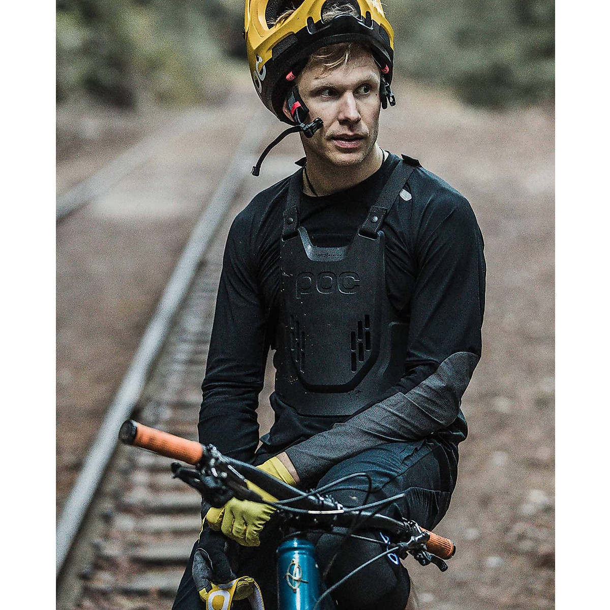 POC, VPD System Chest, Mountain Biking and Skiing Armor for Men and Women, Uranium Black, Large/X-Large