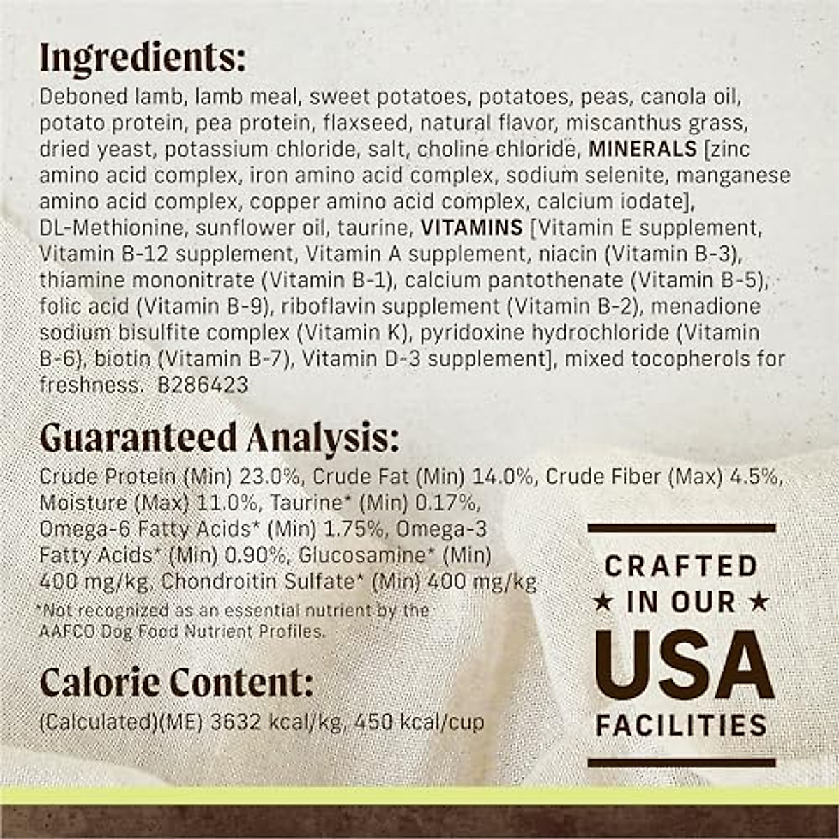 Merrick Limited Ingredient Diet Grain Free Dry Dog Food, Premium and Healthy Kibble with Lamb and Sweet Potato - 4.0 lb. Bag