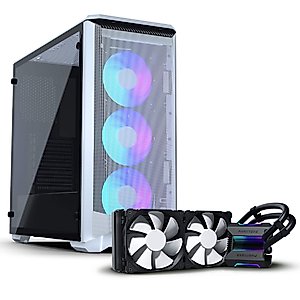 Phanteks Eclipse P400A Digital ATX Mid-tower (PH-EC400ATG_DWT01), Mesh Front Panel, Tempered Glass, Digital-RGB, White