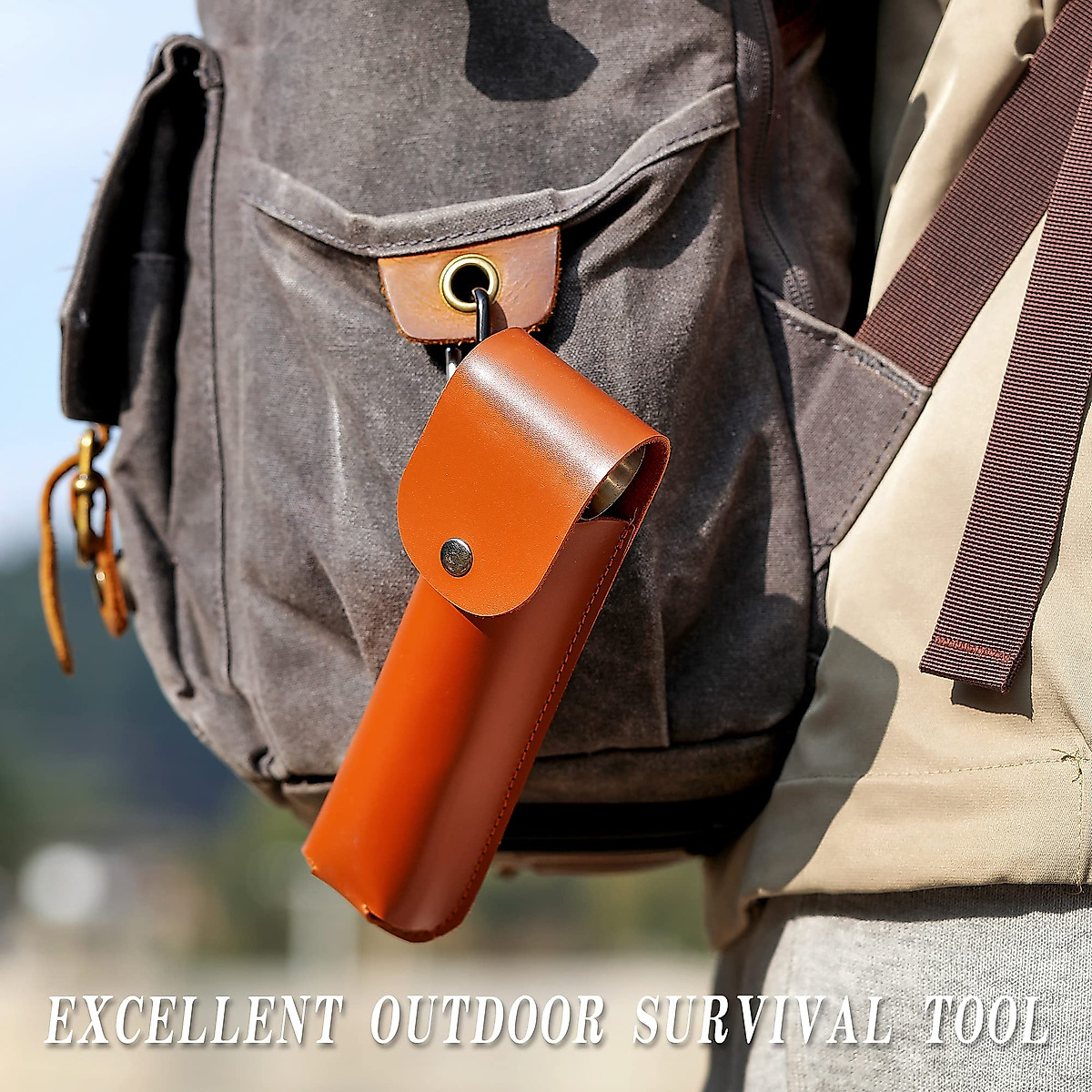 SOVWVOS Bushcraft Hand Auger Wrench Survival Settlers Tool, Scotch Eye Wood Auger Drill for Camping, Bushcrafting and