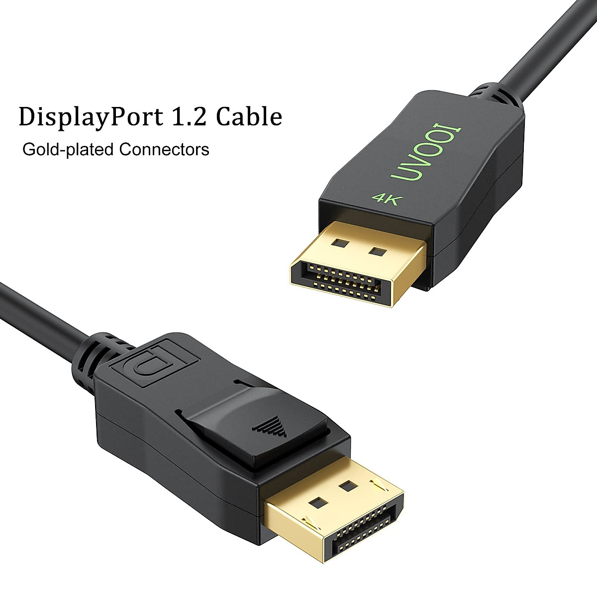 DisplayPort to DisplayPort Cable 6ft 5-Pack, DP to DP Display Port Cable UHD High Speed Cord 2K@144Hz, 2K@165Hz, 4K@60Hz, 3D for Laptop Display Docking Station