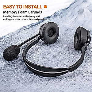 Engage 75 Earpads - Compatible with Engage 75 / 65 Headset I Replacement Ear Cushions with Microphone Foam - NOT FIT Engage Convertible and Engage Mono Version Model