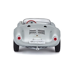 Maisto 1:18 Scale Porsche 550A Spyder Diecast Vehicle, Silver