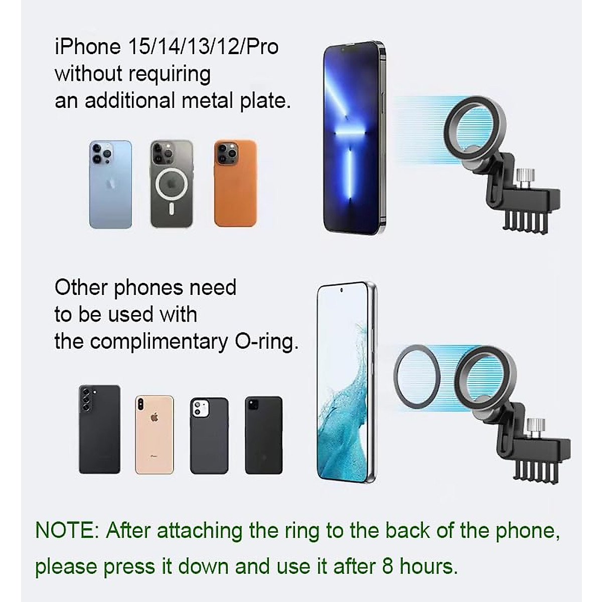 Yrthe Voitom Tesla Phone Mount Designed Specifically for 2021-2023 Tesla Model 3 and 2021-2024 Model y, MagSafe Tesla Model y Phone Holder Compatible with All Phone