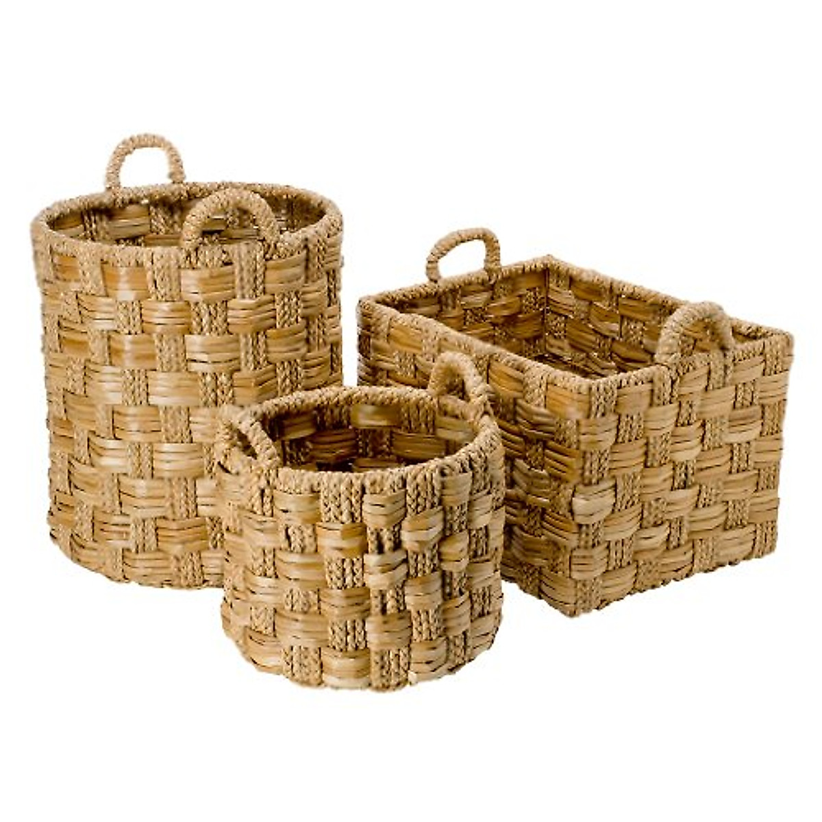 KOUBOO 1060040 Round Braided Sea Grass Storage Basket, Brown