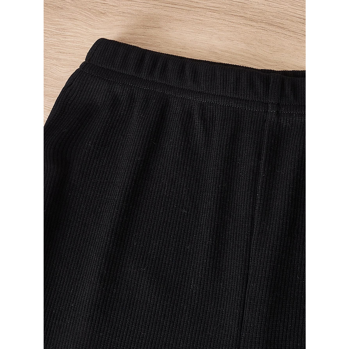 Floerns Girls 3 Piece Outfits Bell Bottom Outfit Cami Top and Flare Pants Set with Plaid Print Shirt Black and White 8Y