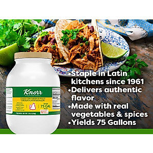 Knorr Professional Caldo de Pollo, Bouillon with Chicken Flavor Granulated Bouillon as a Base, Marinade, Flavor Enhancer, Shelf Stable Convenience, 0g Trans Fat, 7.9 lb (Pack of 1)