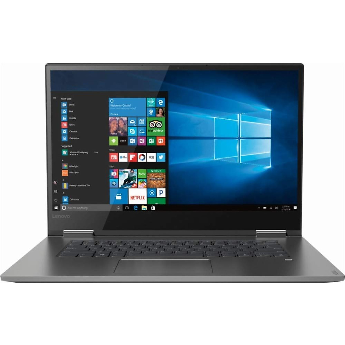 Newest Lenovo Yoga 730 2-in-1 15.6" FHD IPS Touch-Screen Premium Laptop | Intel Quad Core i5-8250U (beat i7-7500U) | 16GB DDR4 RAM | 512GB SSD | Thunderbolt | Backlit Keyboard | Windows 10 | Iron Gray