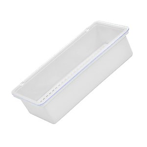 Cabilock Box Chopsticks Box Drain Box Flatware Tray Chopsticks Metal Cutlery Case Containers with Lids Kitchen Drawer Organizer Spoon Tray Straw White Kitchenware Pp Household