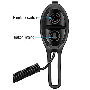 Electric Bike Horn Electronic Bicycle Bell,Latest 4 Soft Sound Modes with Rechargeable Battery,Volume Adjustment 50-120 DB,Waterproof Horn for Women Men Kids' Tricycles Scooter BMX MTB