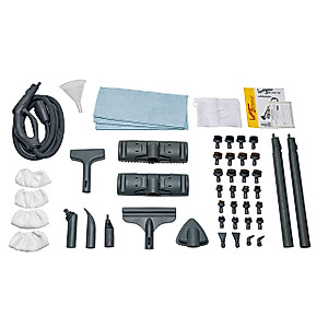 Vapamore MR-1000 Forza Commercial Steam Cleaner. Electronic Solenoid for Dry Steam Control, Stainless Steel 1900w Boiler, 3 Gallon Water Capacity, Multipurpose, Chemical Free, 50 Professional Tools