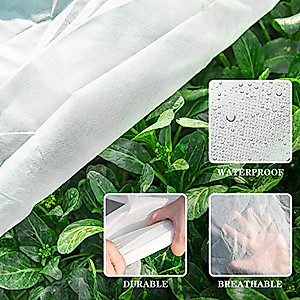 AQUEENLY Plant Covers Freeze Protection 1.33oz Heavy Duty Frost Cloth Plant Freeze Protection Frost Blankets for Outdoor Plants Frost Protection and Sun Protection, 8FT X 24FT