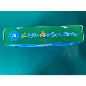 78 Magnetic Alphabet, 26 Uppercase, 26 Lowercase Letters & 26 Object Patterns, Adorable Animal Alphabet ABC Fridge Magnets Educational Letter Spelling Learning Toys Set for Toddlers 3 4 5 Years Old