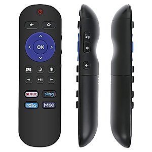 Replace Remote fit for INSIGNIA ROKU TV NS24ER310NA17 NS-32DR310NA17 NS-39DR510NA17 NS-50DR710NA17 NS-40DR420NA16 NS-40DR420NA16B NS-43DR710NA17 NS-48DR420NA16 NS-48DR510NA17 398GR10BEBY00U
