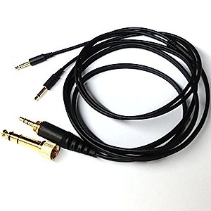 NEW NEOMUSICIA Replacement Cable for SENNHEISER HD477 HD497 HD212 pro EH250 EH350 Headphones Black 1.2m/4ft