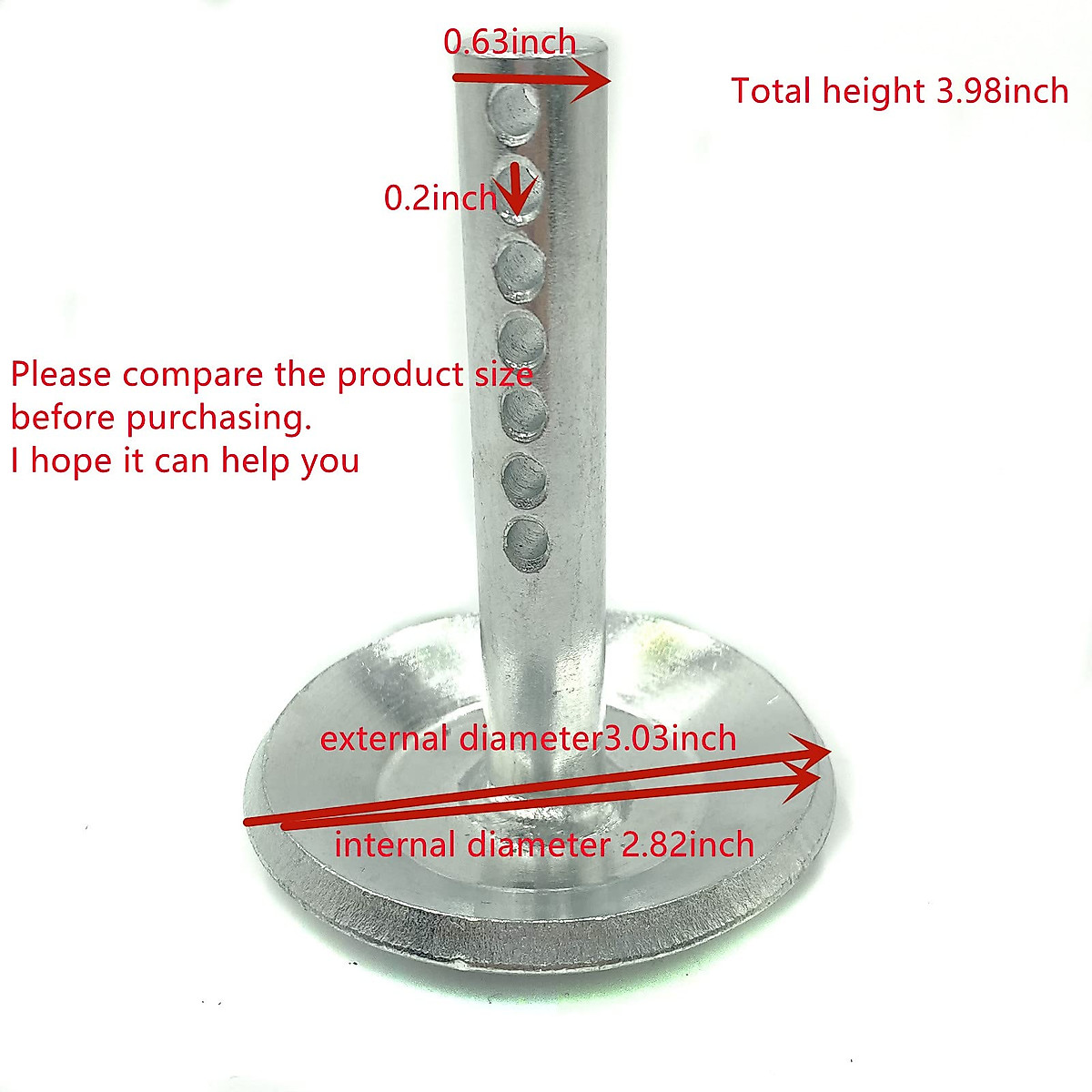 BRGMAX 1 Pair 69212 Heavy-Duty Snow Plow Skid Shoe Blade Protector Skid Shoe with Round Shaft and Adjustable Pin Placement Lock Plow Skid Feet