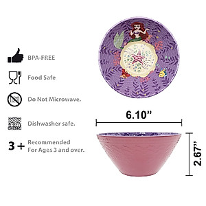Zak Designs Disney Princess Dinnerware Set Includes Embossed Plate, Bowl, and Tumbler, Made of Durable Plastic Material and Perfect for Kids (3 Piece Set, Ariel & Belle & Rapunzel)