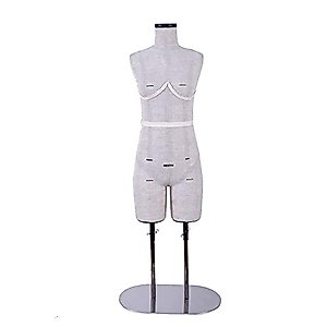 Tailors Dummy Mannequins Small Female Tailor Dummy, 1:2 Scale Dress Form Mannequin Dressmakers Manikins Adjustable Height Decoration Accessories Dressform Mannequin