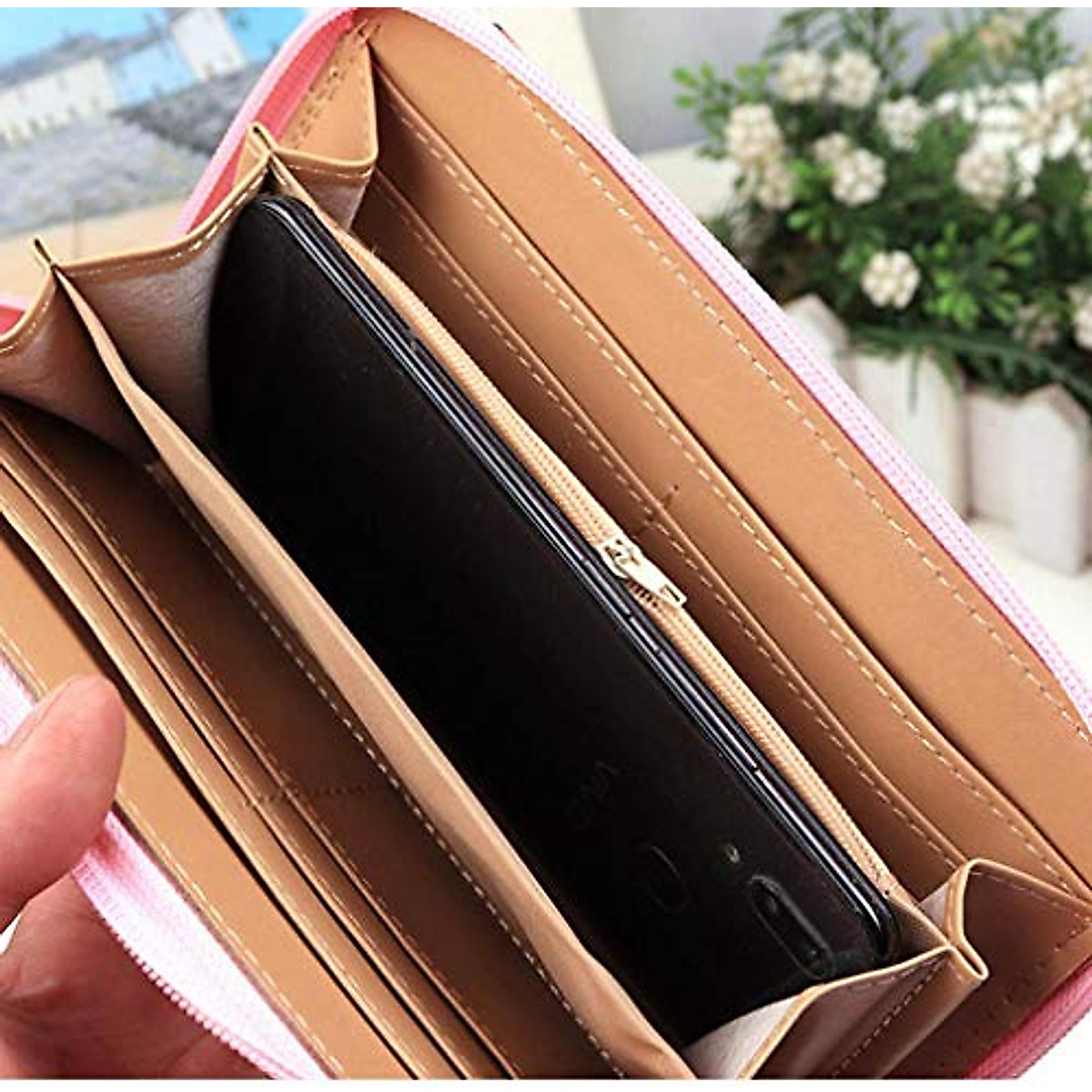 Kerr's Choice Card Holder Wallet Kitty Purse PU Cat Kitty Clutch Cat Wallet Kawaii Wallet Red