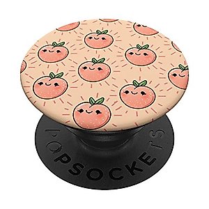 Kawaii Peach Fruit Pattern Peach Fruit Gift PopSockets Swappable PopGrip