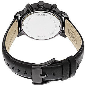 Rhett Chronograph Black Leather Watch