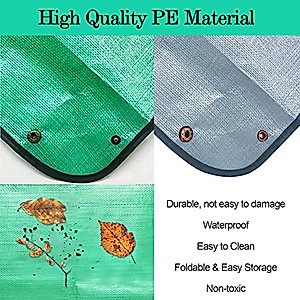 NAOKBOEE 39.4" x 39.4" Plant Repotting Mat, Waterproof Portable Gardening Mat for Indoor Outdoor Plant Transplanting, Thicken PE Mat Transplanting Mat