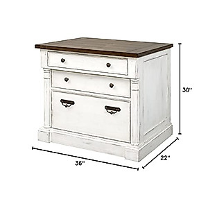 Martin Furniture Durham Lateral File, White