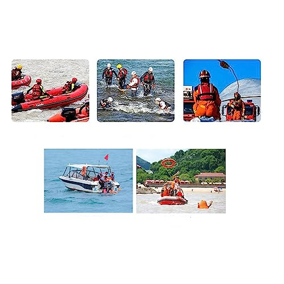 NorthPada 6 mm 32 FT 10 Meter Floating Rope Anchor Mooring Rope Boat Rope Marine Rope Dock Lines Kayak Canoe Tow Throw Line Reflective Orange