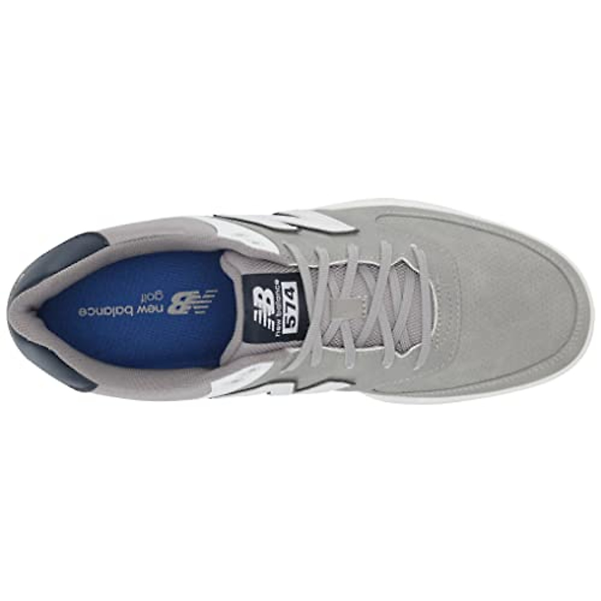 New Balance Men's 574 Greens Golf Shoe, Grey/White, 11