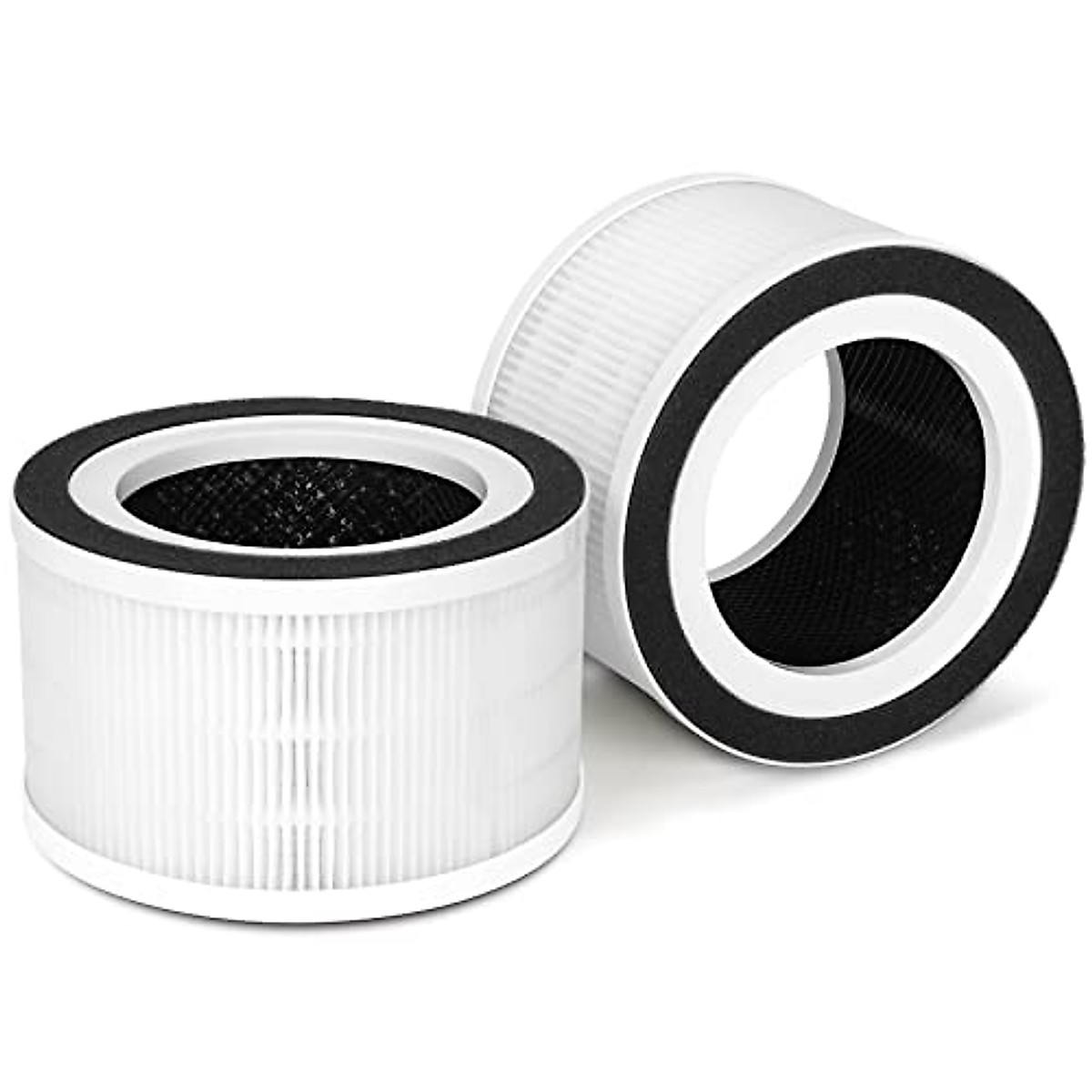 2-Pack Fillo|Halo|Allo True HEPA Replacement Filter Compatible with Afloia Fillo, Afloia Halo, Mooka Allo Air Purifier, 3-in-1 H13 True HEPA Filtration