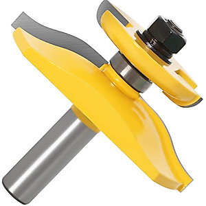 3 PCS Router Bit Set, 1/2-Inch Shank Round Over Raised Panel Cabinet Ogee Door Rail and Stile Router Bits, Woodworking Wood Cutter