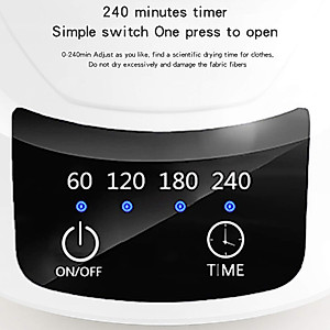 Electric Clothes Dryer,Portable Silent Electric Warm Air Dryer Clothes,Drying Rack Machine with Timing & Remote Control,Household Clothes Dryer Electric Indoor,Home Clothes Drying (01A)