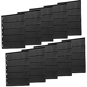 Ciieeo 30 Pcs Sheets Stamp Collection Inserts Stamps Postage Forever Postage Album Binder Sleeves Order Stamps Black Binders Stamp Loose-leaf Stamp Album The Pet A5 Standard Edition