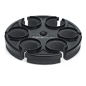 Gator Frameworks Mic Stand Adapter to Hold up to 6 Microphones; Fits Both Wired and Wireless (GFW-MIC-6TRAY) Black