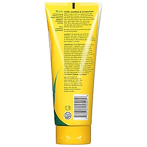 Alba Botanica Aloe Vera Gel for Skin, Cooling After Sun Treatment for Face and Body, Made with Purity Certified 80% Aloe Vera Gel Formula, 8 fl. oz. Tube