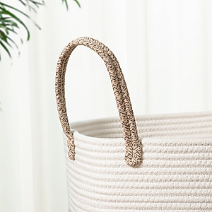 Woven Laundry Basket Laundry Hamper for Bedroom, Dirty Clothes Hamper Tall Basket, Boho Laundry Basket Nursery Hamper, 58l Large Laundry Hamper Dirty Clothes Basket Clothes Hampers for Laundry Blanket