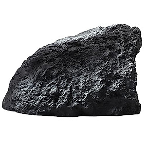 NOMAL Reptile Rock Hide Cave Large Reptile Habitat Turtle Hideouts Cave for Lizards Bearded Dragon Leopard Gecko Snake Amphibians Fish, black (ns-01)