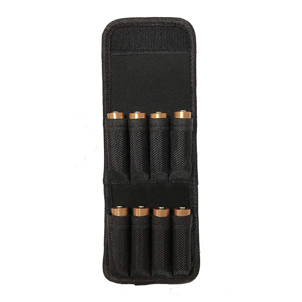 Liphontcta Nylon Case Pouch Holder for AA and AAA Battery W/ 4 AAA to AA Converters (Fits AmazonBasics, Energizer, Duracell, and All AA and AAA)