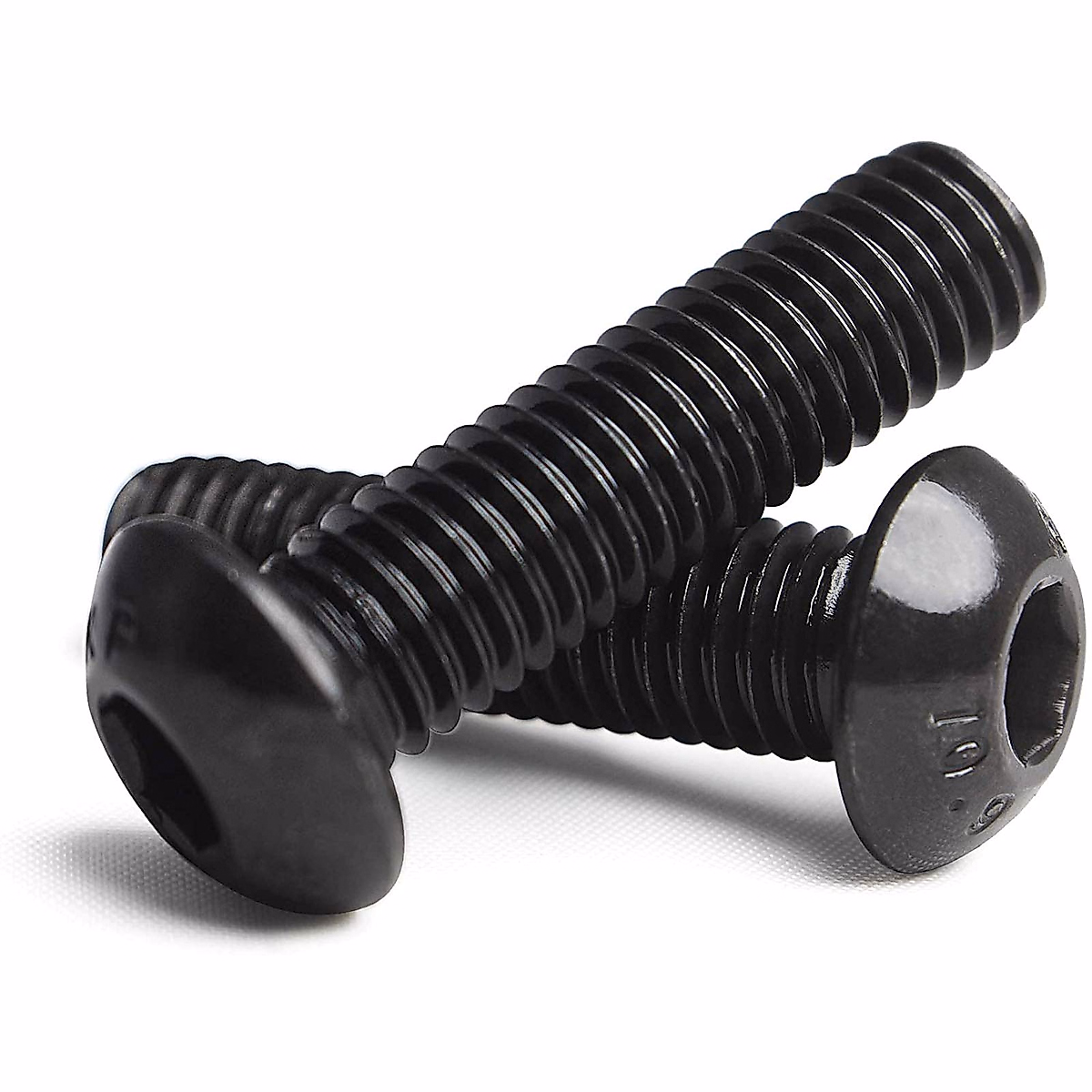 30 Pcs M4-0.7 x 45mm Button Head Socket Cap Screws, 10.9 Grade Alloy Steel, Allen Socket Drive, Black Oxide Finish, Full Thread (10.9 Grade,M4-0.7 x 45mm,30 Pcs)
