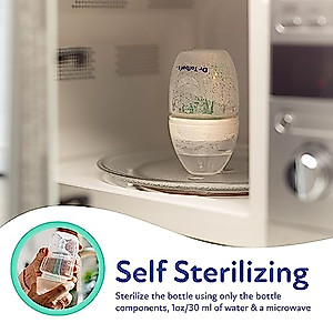 Dr. Talbot's Anti-Colic Bottles - 6 oz (2-Pack) - Baby Bottles for Newborn Babies 0+ Months - Self Sterilizing Newborn Bottles with Slow Flow Soft Flex Nipple and Advanced Venting System