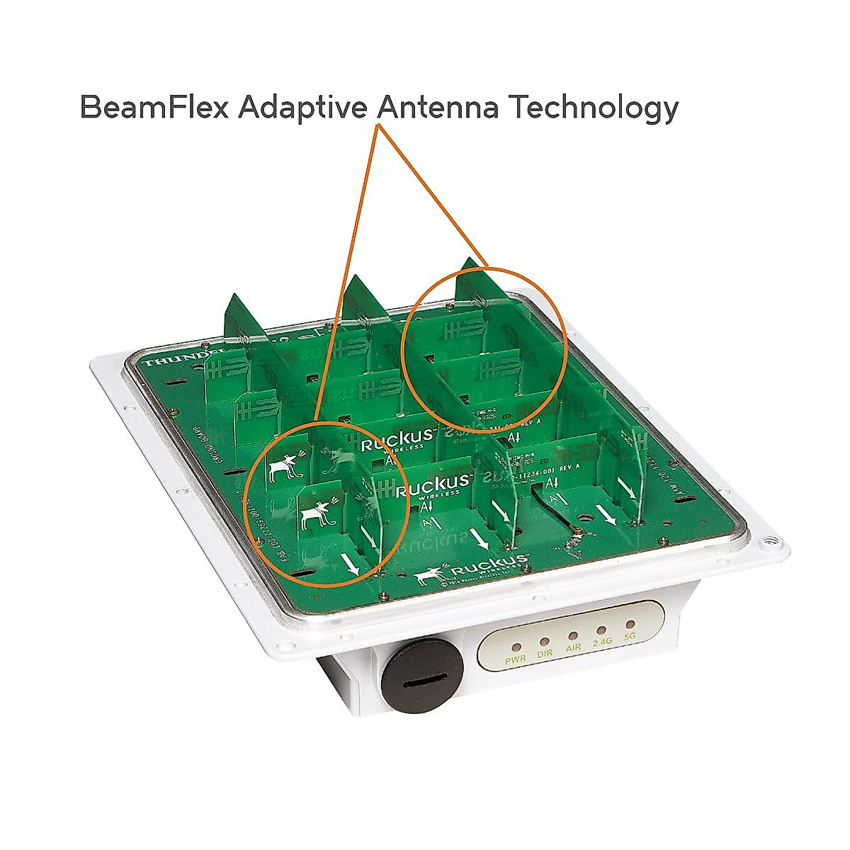 Ruckus Zoneflex T301n Outdoor Access Point (802.11ac, Narrow Beam Antennas, Dual-Band 2.4GHz and 5GHz Antennas, Beamflex, Water and Dustproof POE) 901-T301-US61 (Renewed)