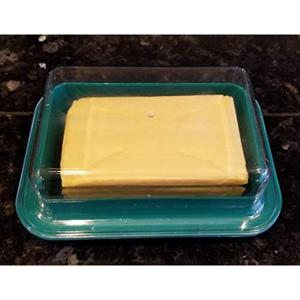 Handy Housewares Large Double-Wide Two-Stick Butter Serving Storage Dish with Lid - Random Color (1)