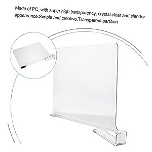 SOESFOUFU Transparent Clothing Board Shelf Spacers Bookshelf Tension Rod Shelf Wardrobe Shelf Shelves for Shelf Separator Shelf Dividers Standing Shelves Closet Drawers PC Injection Molding