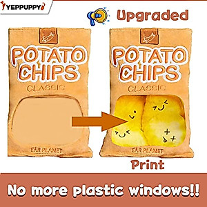 YEPPUPPY Snuffle Puzzle Plush Toys for Dogs–- Dog Enrichment, Mental Stimulation, Interactive Dog Toys-Stress Relief Toy for Natural Foraging Skills- Food Treat Sniff Toy (Potato Chips$ Bag)