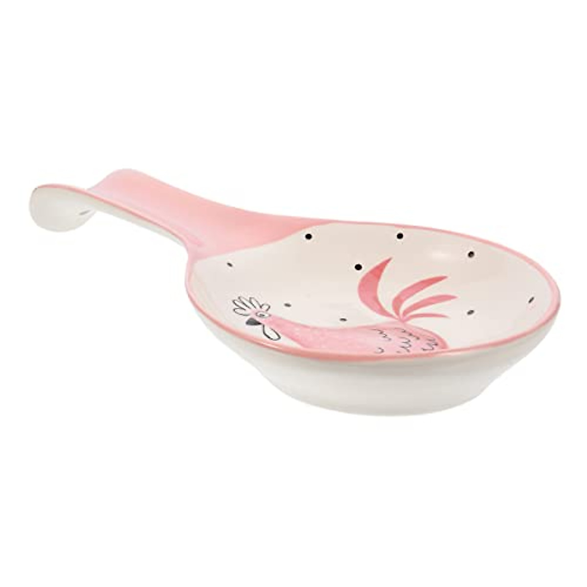 Zerodeko 3pcs ceramic spoon holder cooking spoon holder kitchen utensil holder for countertop counter spoon holder cutlery rest porcelain ladle holders soup ceramics cutlery rack storage